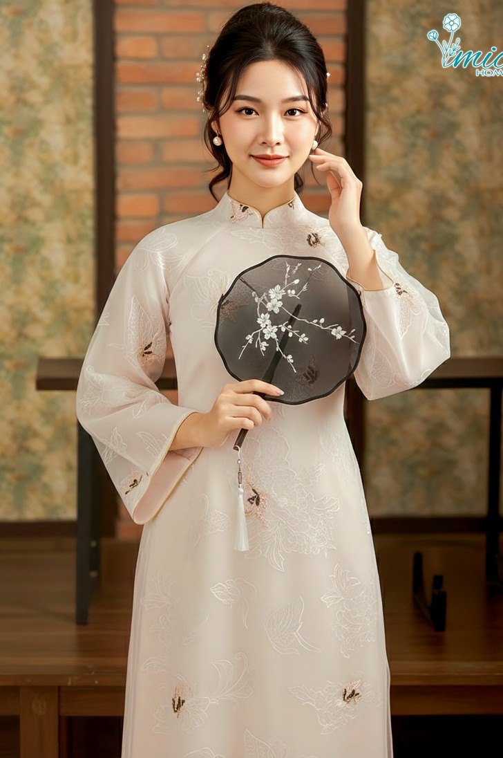 NH5 - SET ÁO DÀI THÊU 1-1204CR