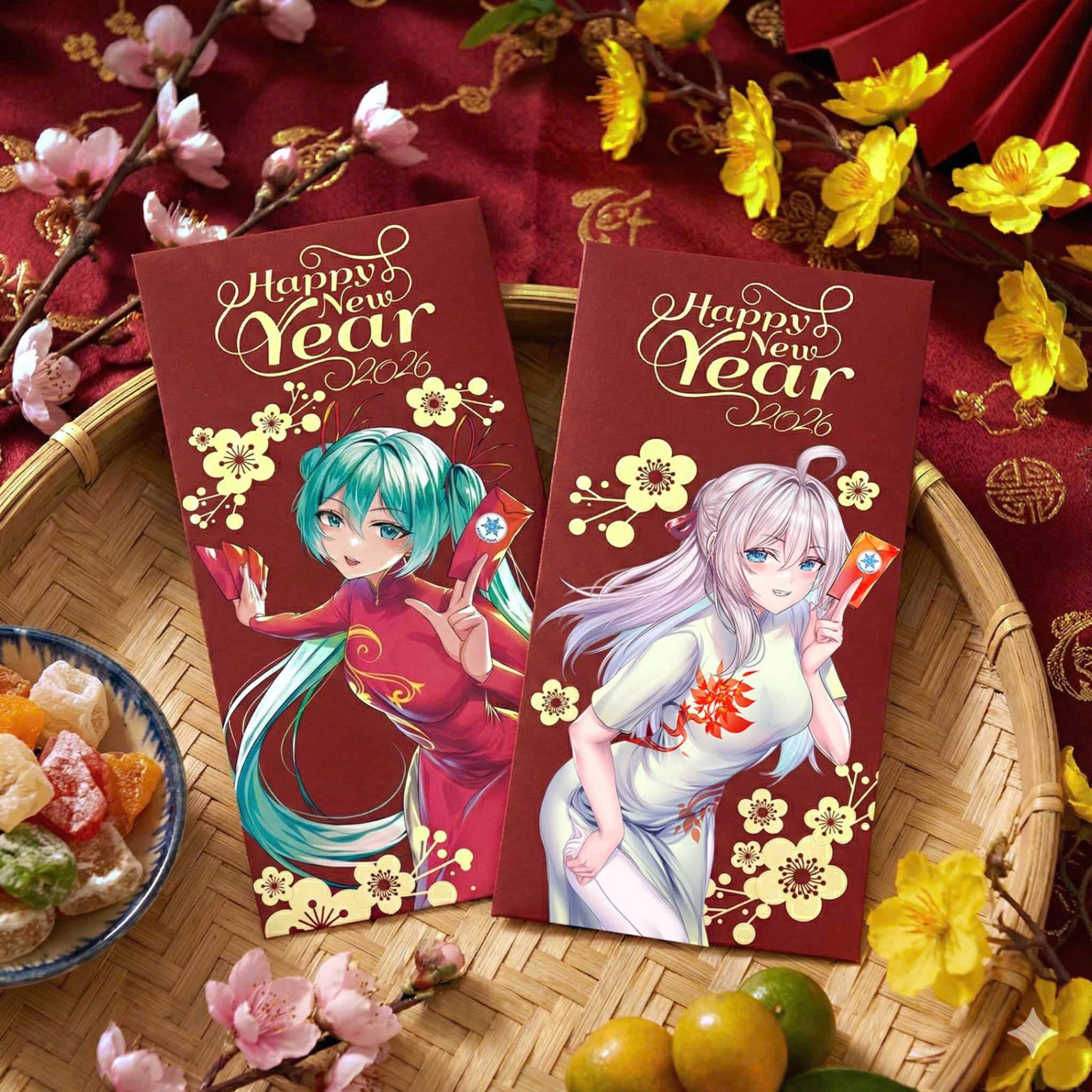 Bao Lì Xì Anime Bản Giới Hạn 2026 | Arya & Miku