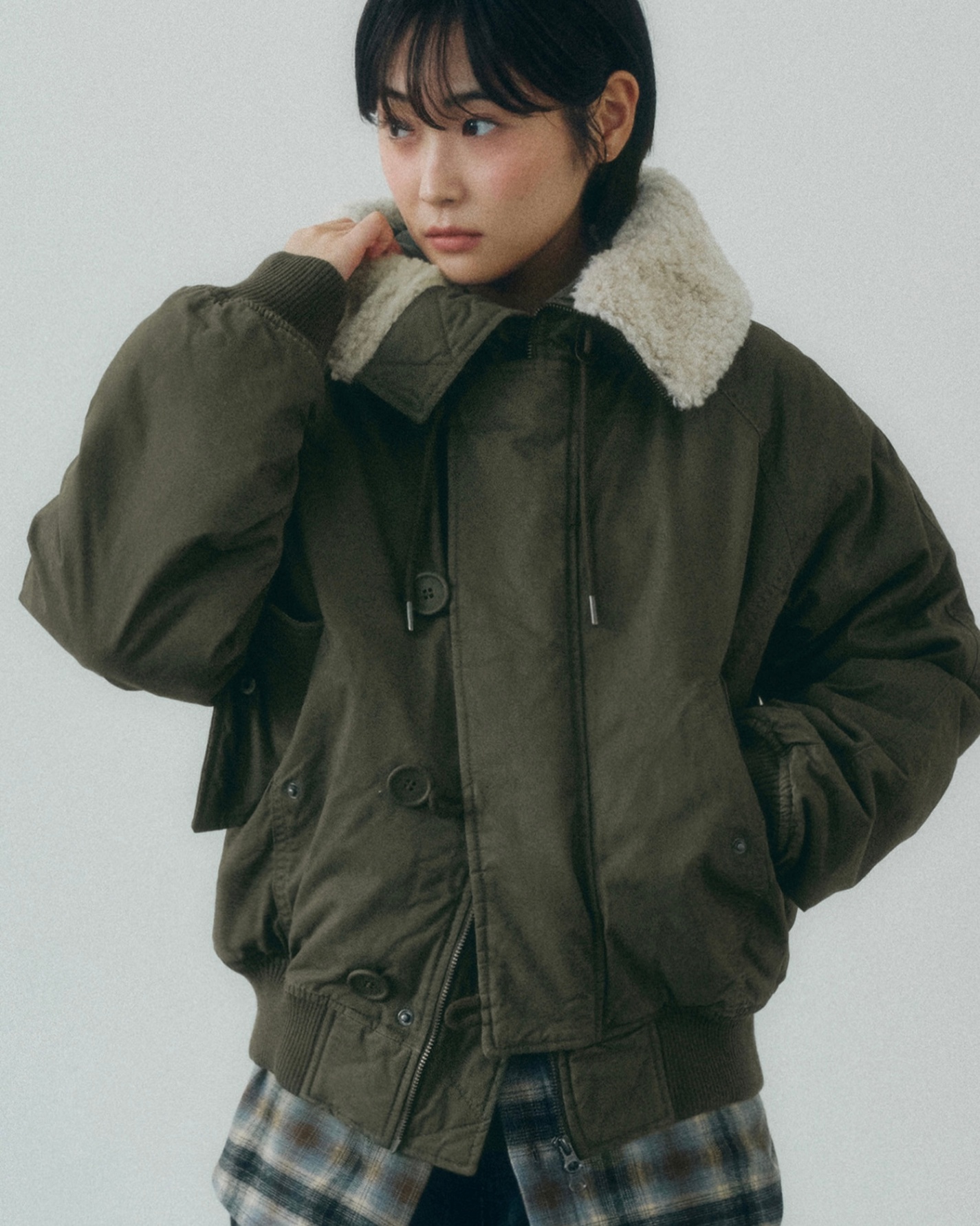 CGP SHORT PADDING FLEECE NECK