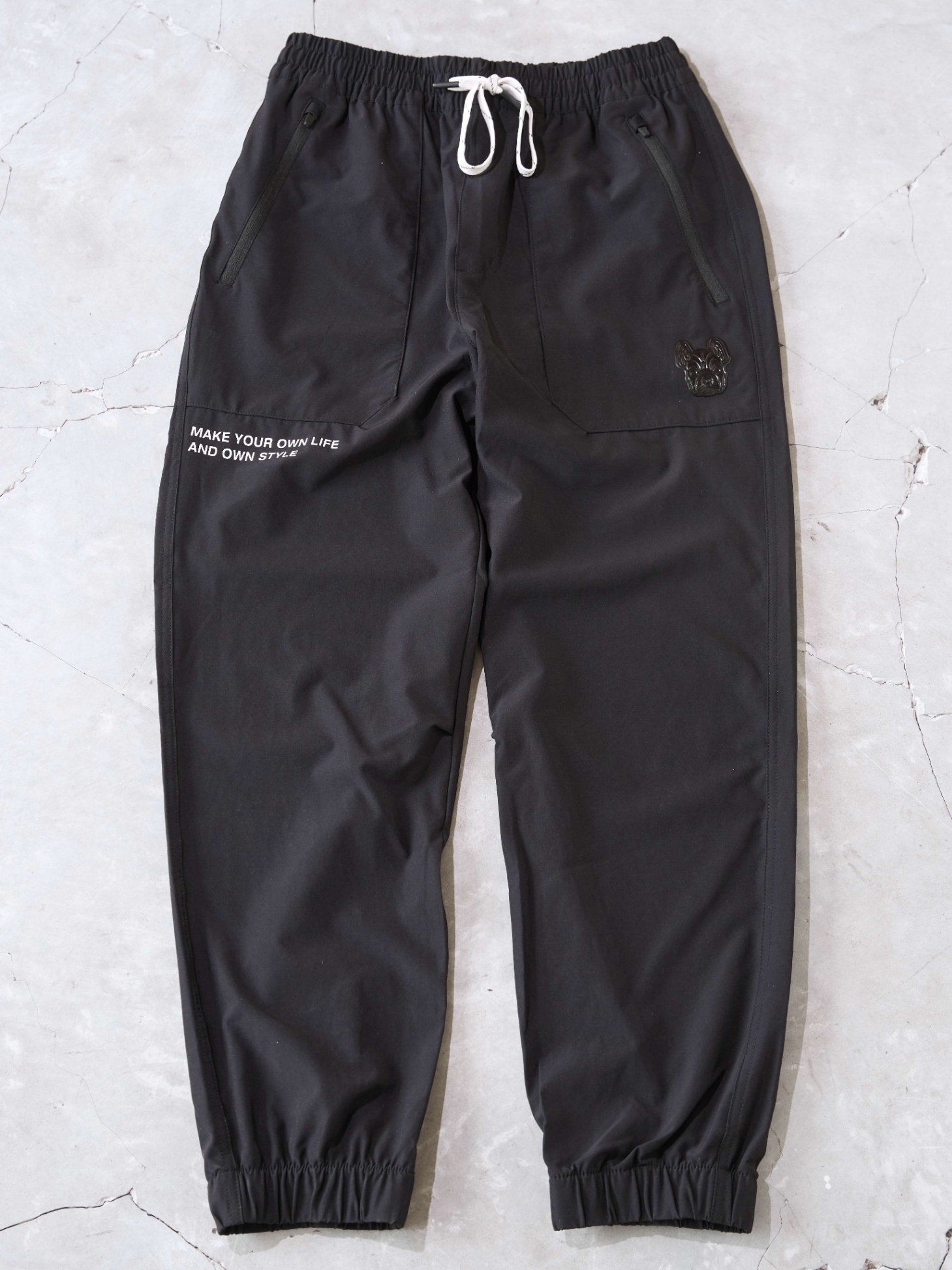 LIFEWOR RUBBER TAG JOGGER PANTS