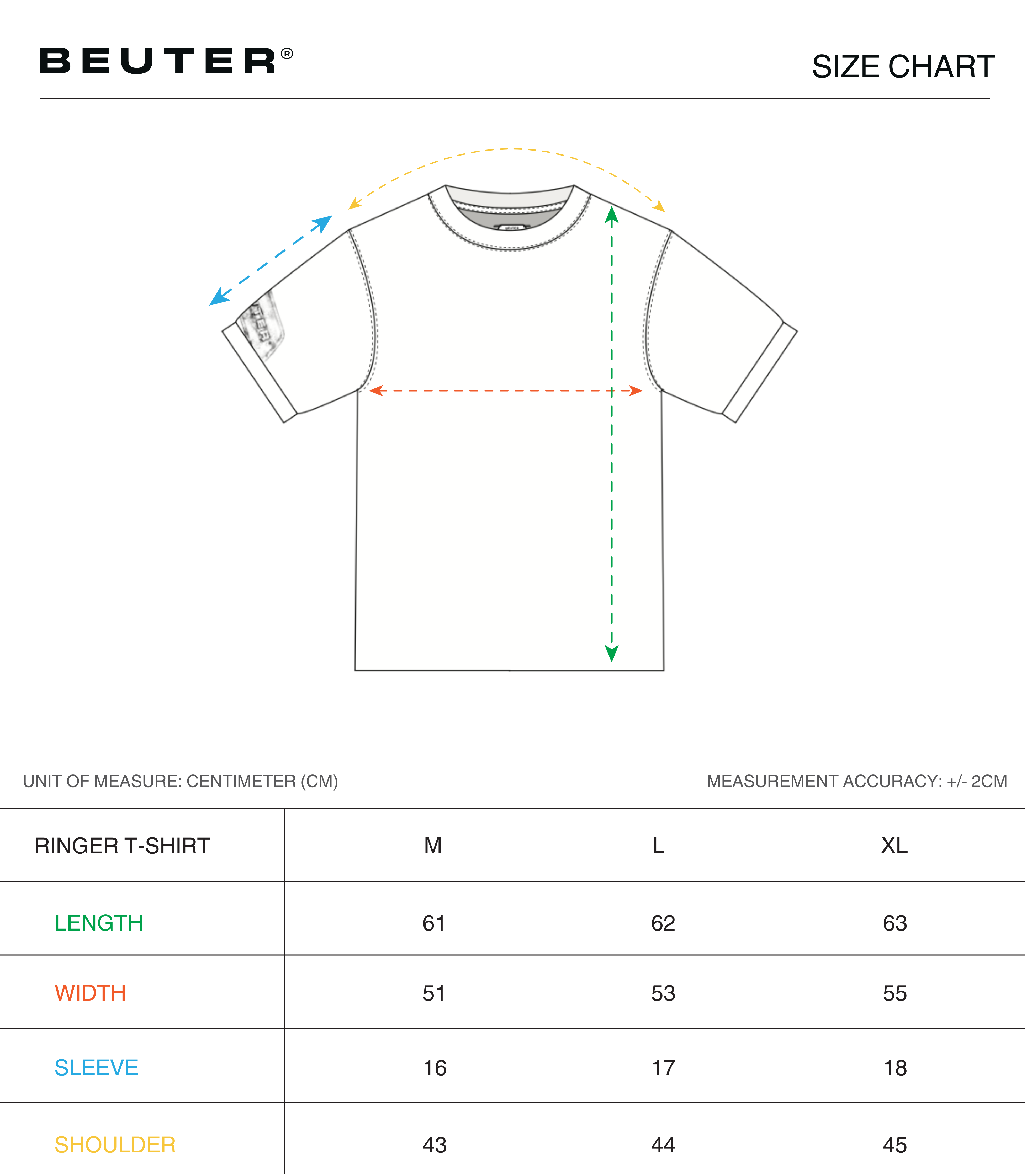 BEUTER® RINGER T-SHIRT - BLACK