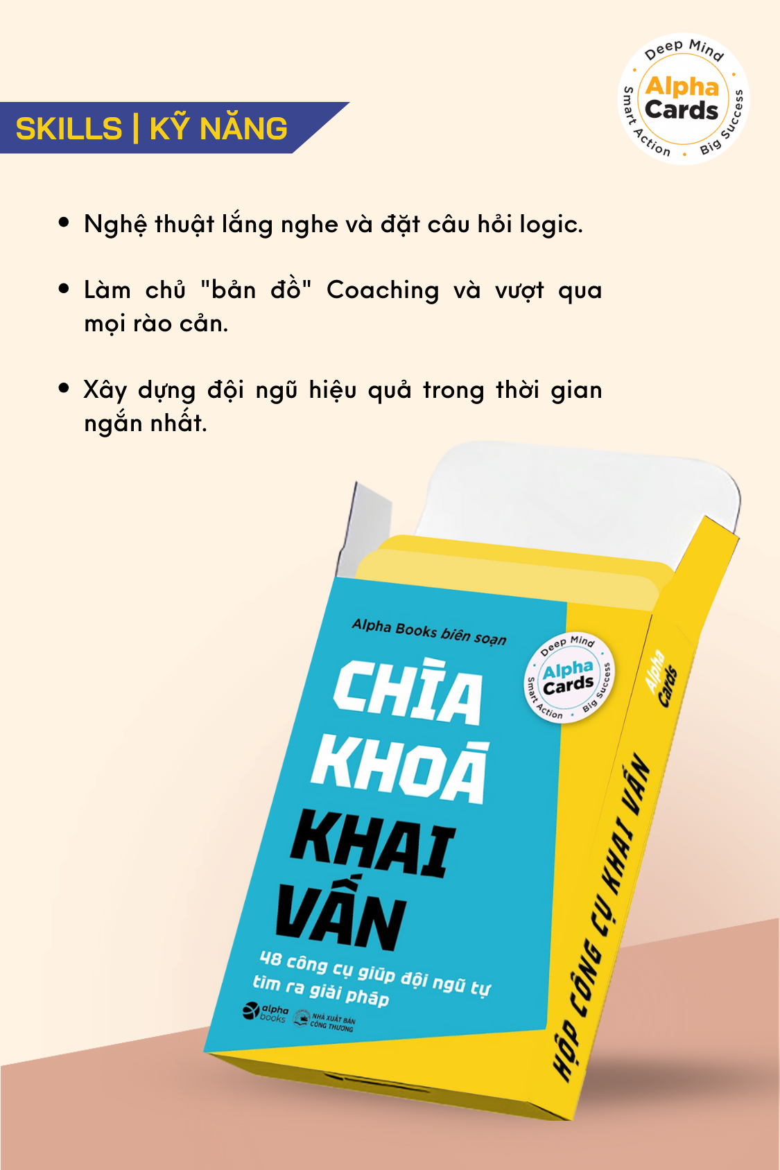 Flashcard Chìa khóa khai vấn – 48 tình huống coaching thực tế giúp đội ...