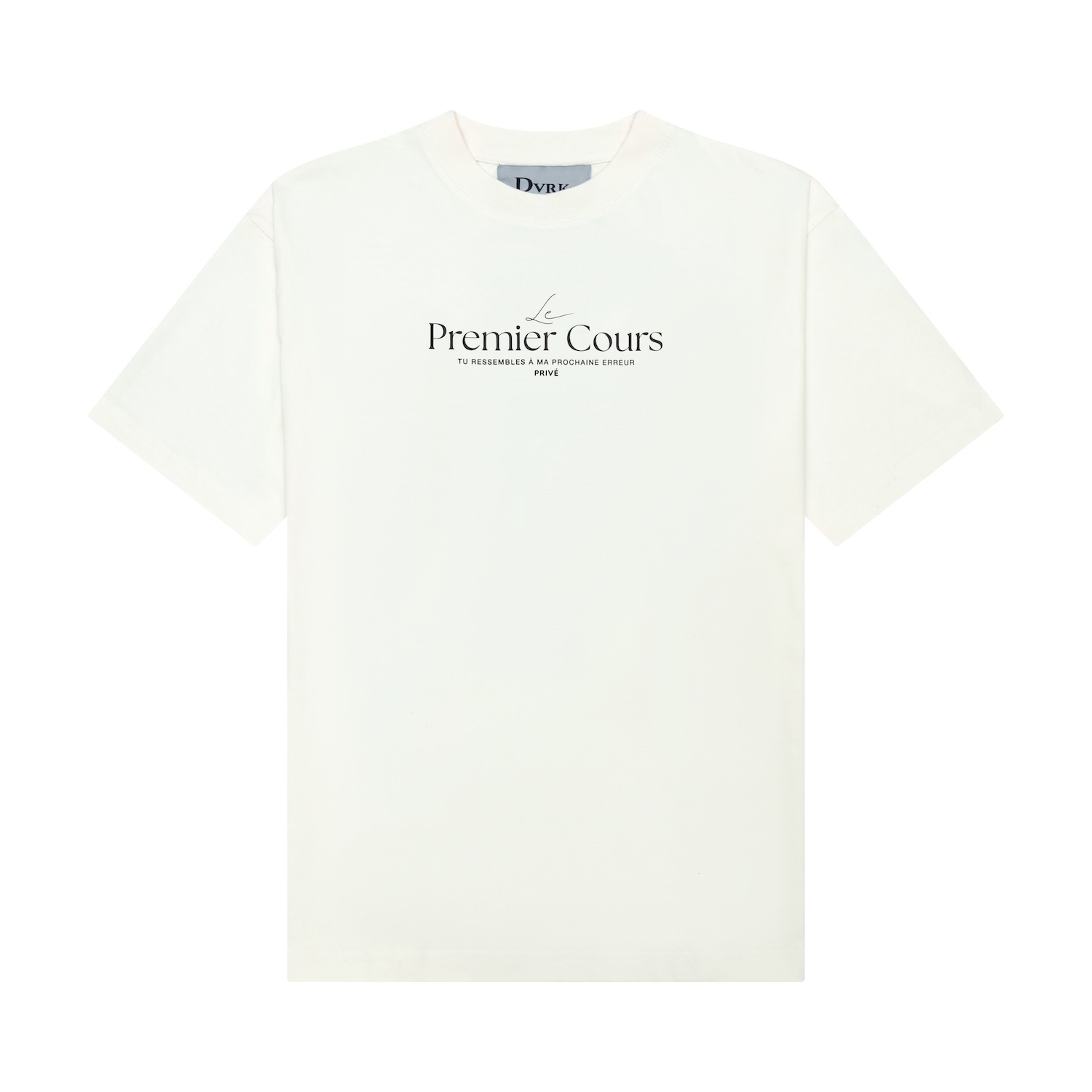 DVRK PRIVÉ PREMIER LOGO TEE - CREAM