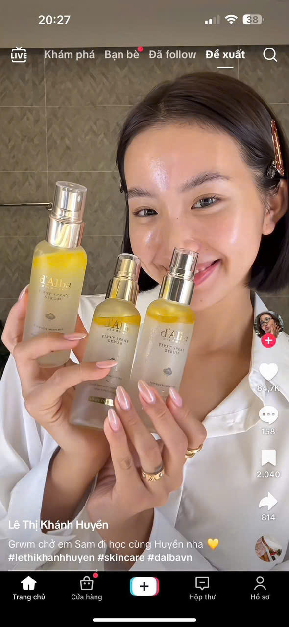 Xịt Khoáng D'Alba First Spray Serum Hydrates & Radiant Skin 100ml (màu ...
